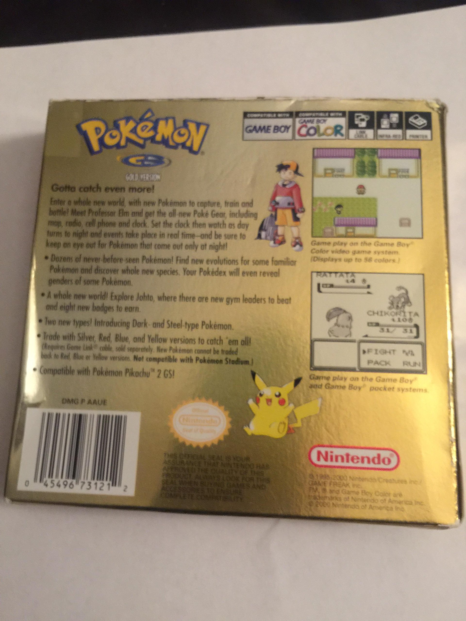 Pokemon Gold Version Game [Game Boy Color]