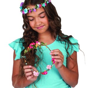 Creativity for Kids Flower Crowns Craft Kit - Create 4 Hair Accessories