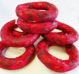 bowlsofnepal f697 silk brocade cushion pillow for tibetan singing bowl handmade in nepal