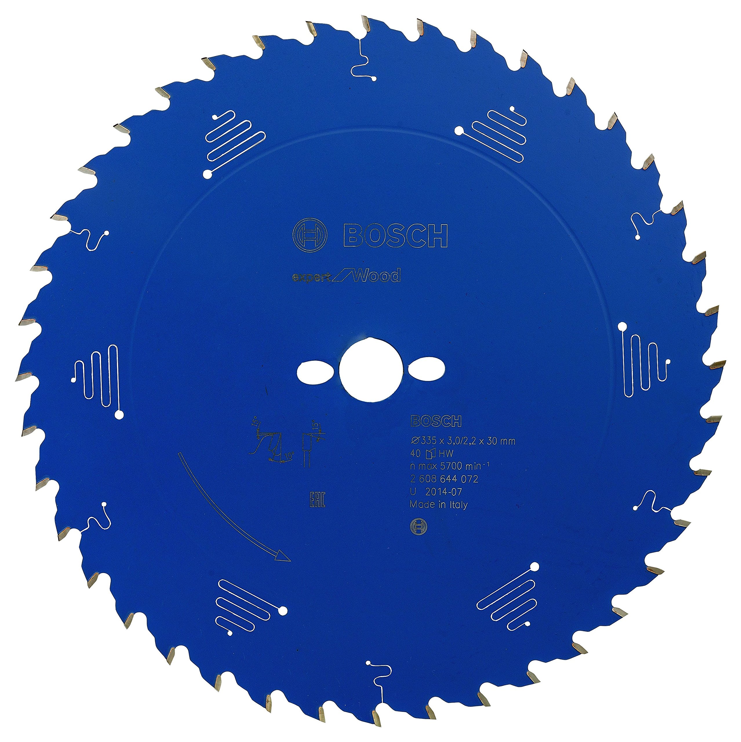 Bosch 2608644072 EXWOH 13.19" x 30mm 40T Circular saw blade Top Precision