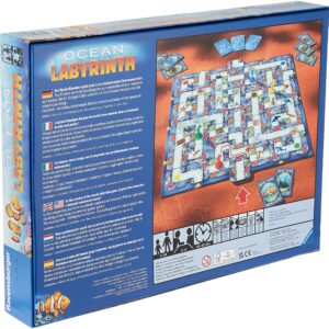 Ravensburger Ocean Labyrinth - Engaging Family Board Game for Kids & Adults | Quick Learning Curve | High Replayability | Perfect for Ages 7 and Up | Brilliant Mind Teaser