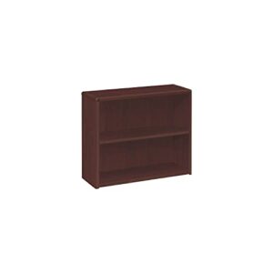 HON 10752NN 10700 Series Wood Bookcase, Two Shelf, 36w x 13 1/8d x 29 5/8h, Mahogany