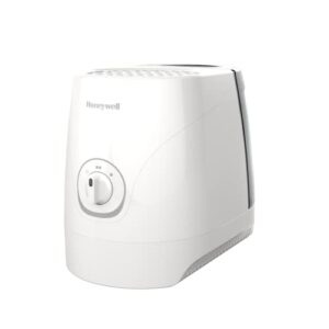 honeywell cool moisture humidifier white ultra quiet with auto shut-off, variable settings & wicking filter for small to medium rooms, bedroom, baby room