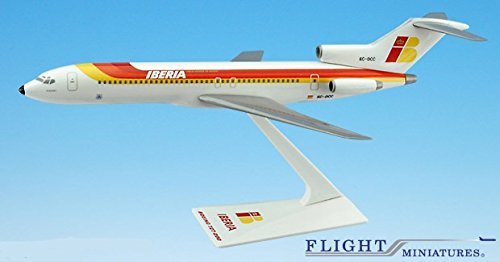 Flight Miniatures Iberia 727-200 Airplane Miniature Model Plastic Snap Fit 1:200 Part# ABO-72720H-030