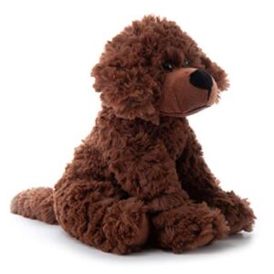 The Petting Zoo Scruffy Dog Stuffed Animal, Gifts for Kids, Chocolate Brown Dog Plush Toy 10 Inches