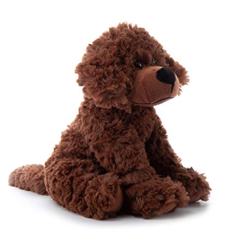 The Petting Zoo Scruffy Dog Stuffed Animal, Gifts for Kids, Chocolate Brown Dog Plush Toy 10 Inches