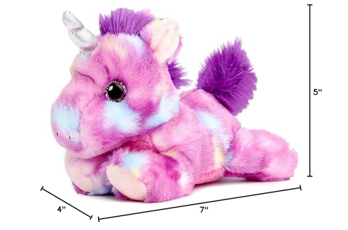 Mulberry Drop Purple Unicorn Bright Fancies 7" Stuffed Animal Plush