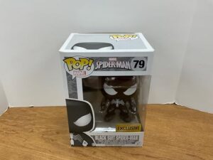 funko spider-man pop! marvel black suit spider-man exclusive vinyl bobble head #79