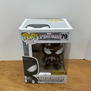 Funko Spider-Man POP! Marvel Black Suit Spider-Man Exclusive Vinyl Bobble Head #79