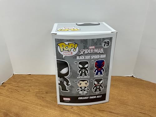 Funko Spider-Man POP! Marvel Black Suit Spider-Man Exclusive Vinyl Bobble Head #79