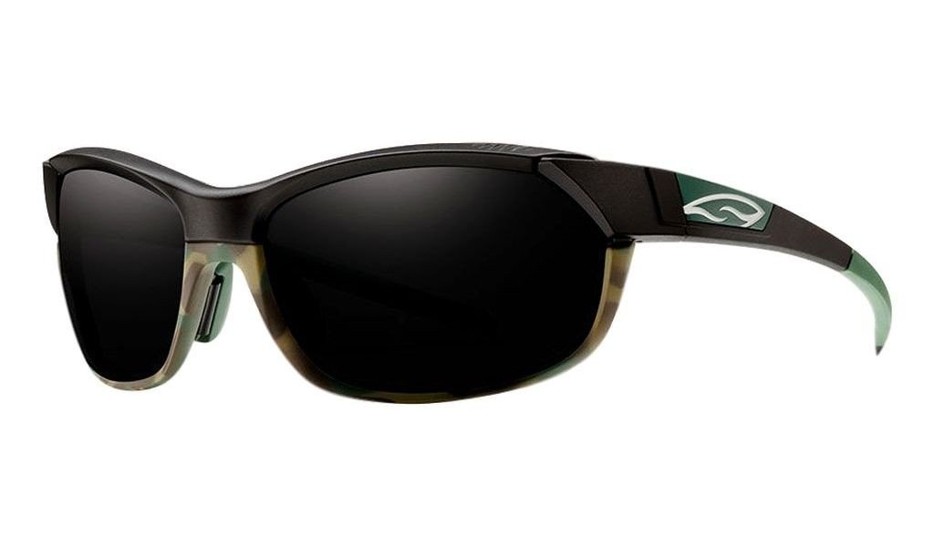 Smith Optics Pivlock Overdrive Sunglass with Blackout, Ignitor, Clear Carbonic TLT Lenses, Matte Trail Camo