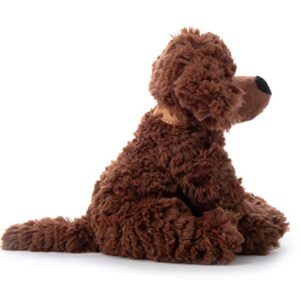 The Petting Zoo Scruffy Dog Stuffed Animal, Gifts for Kids, Chocolate Brown Dog Plush Toy 10 Inches