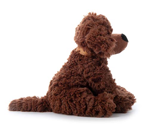 The Petting Zoo Scruffy Dog Stuffed Animal, Gifts for Kids, Chocolate Brown Dog Plush Toy 10 Inches