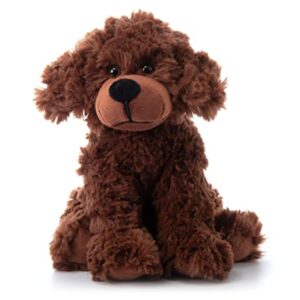 The Petting Zoo Scruffy Dog Stuffed Animal, Gifts for Kids, Chocolate Brown Dog Plush Toy 10 Inches