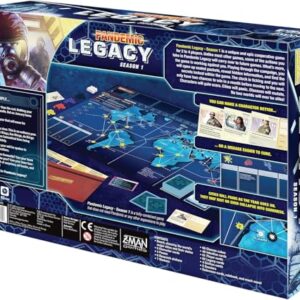 Pandemic Legacy Season 1 Blue Edition Board Game for Adults and Family | Cooperative Board Game | Ages 13+ | 2 to 4 players | Average Playtime 60 minutes | Made by Z-Man Games