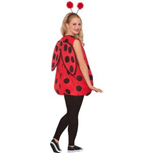 Amscan Darling Ladybug Halloween Costume for Women, Standard, Headband, Wings Included (Leg Warmers Not Included)