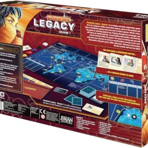 Pandemic Legacy Season 1 Red Edition Board Game | Board Game for Adults and Family | Cooperative Board Game | Ages 13+ | 2 to 4 players | Average Playtime 60 minutes | Made by Z-Man Games