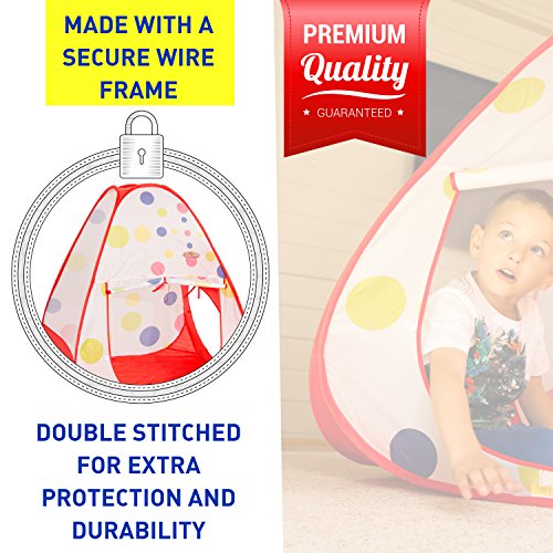 Kids Ball Pit Pop up Play Tent, Playhouse Tent for Boys Girls Babies and ToKids Ball Pit, Playhouse Tent for Boys Girls Babies and Toddlers, Indoor Outdoor Toy Balls Not Includedddlers