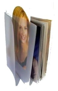 julie product trifold or bifold wallet insert for pictures (6 pages)