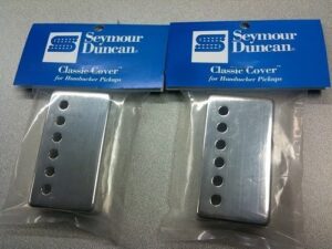 seymour duncan classic cover nickel silver humbucker pickup covers pair of 2