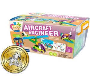 kids first aircraft engineer | stem | 32 page full-color illustrated storybook | ages 3+ | preschoolers and kindergartners | develop fine motor skills | parents choice gold award, multi-colored, standard