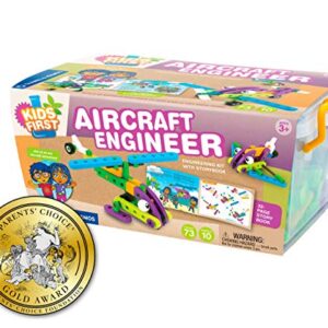 Kids First Aircraft Engineer | STEM | 32 Page Full-Color Illustrated Storybook | Ages 3+ | Preschoolers and kindergartners | Develop Fine Motor Skills | Parents Choice Gold Award, Multi-colored, Standard