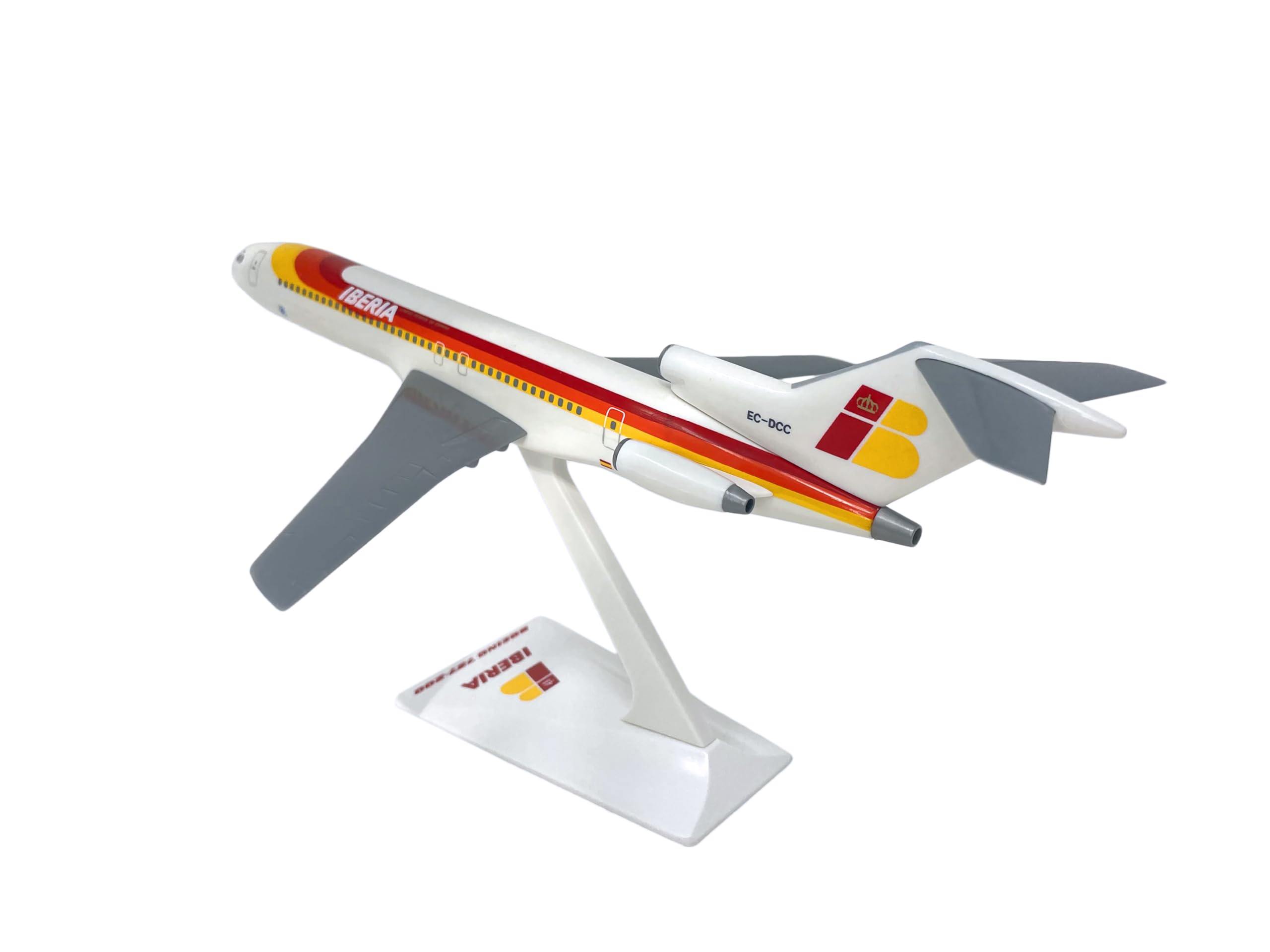 Flight Miniatures Iberia 727-200 Airplane Miniature Model Plastic Snap Fit 1:200 Part# ABO-72720H-030