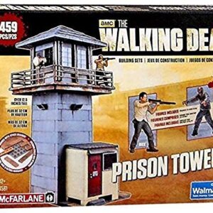 Walking Dead McFarlane Toys The Prison Tower Building Set – AMC TV Series - Fun to Assemble – A Centerpiece to Your Collection