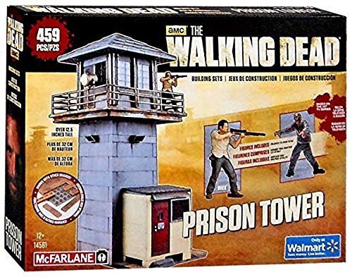 Walking Dead McFarlane Toys The Prison Tower Building Set – AMC TV Series - Fun to Assemble – A Centerpiece to Your Collection