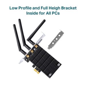 TP-Link Archer T9E AC1900 Wireless WiFi PCIe network Adapter Card for PC, with Beamforming and Heatsink Technology