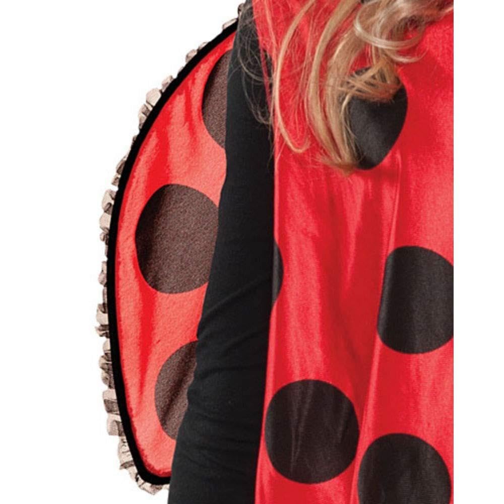 Amscan Darling Ladybug Halloween Costume for Women, Standard, Headband, Wings Included (Leg Warmers Not Included)