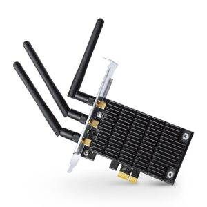 tp-link archer t9e ac1900 wireless wifi pcie network adapter card for pc, with beamforming and heatsink technology