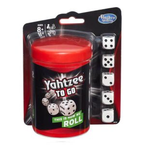 hasbro yahtzee to go travel game 2014 gaming