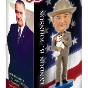 Royal Bobbles Lyndon B. Johnson 36th President of The United States Collectible Bobblehead Statue