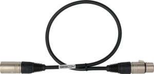 sescom canare star-quad microphone cable 3-pin xlr male to female 6 foot - black