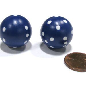 d6 Blue with White (2)