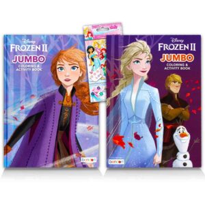 Disney Frozen 2 Coloring Book Set with Over 100 Stickers (Bundle Includes 2 Frozen Coloring Books)