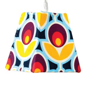 Allsop Home and Garden Soji Mod-Tulip Solar String Lights, Funky Style LED Outdoor Solar Lanterns, Handmade with Weather-Resistant UV Rated Fabric, for Decks, Gardens, Gazebos, Weddings, (Mod Tulip)