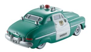 disney cars toys color change 1:55 scale vehicle, sheriff