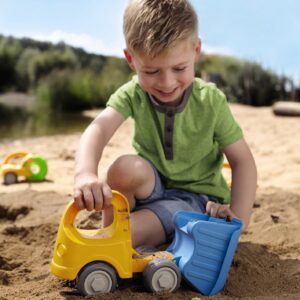 HABA Dump Truck Beach Toys for Toddlers 1-3, Sandbox Toys, Construction Toys, Excavator Toys for Boys 3-5 Year Old & Beach Essentials for Kids 18 Mo+