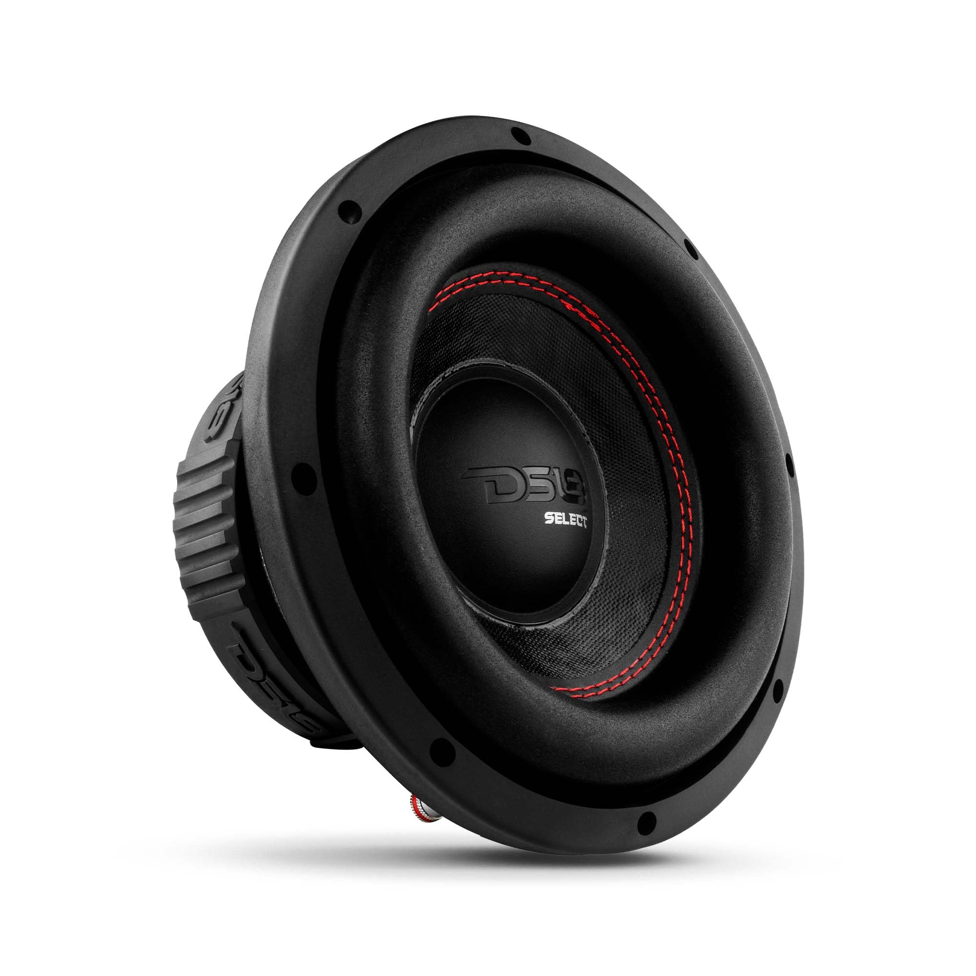 DS18 SLC-8S Subwoofer in Black - 8-Inch Speaker, 400W Max Power, 200W RMS Power, Aluminum 4 Layer Voice Coil, Black Steel Frame, SVC, 4 Ohm Impedance, Ferrite Magnet (1 Speaker) (SLC8S)