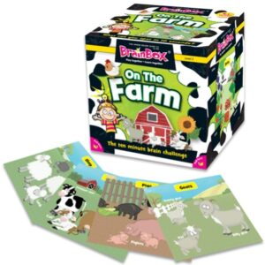 green board games 90047 brainbox on the farm