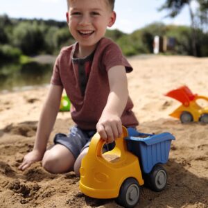 HABA Dump Truck Beach Toys for Toddlers 1-3, Sandbox Toys, Construction Toys, Excavator Toys for Boys 3-5 Year Old & Beach Essentials for Kids 18 Mo+