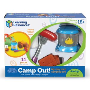 Learning Resources New Sprouts Camp Out! My Very Own Camping Set - 11 Pieces, Ages 18+ months Toddler Camping Toys, Outdoor Toys, Camp Out Play Set for Kids, Camping for Preschoolers