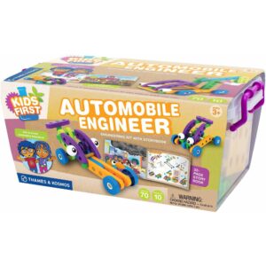 kids first automobile engineer kit | stem | 32 page full-color illustrated storybook | ages 3+ | preschoolers and kindergartners | develop fine motor skills | parents choice gold award