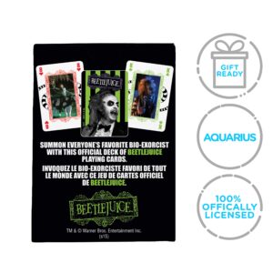 AQUARIUS Beetlejuice Playing Cards - Beetlejuice Themed Deck of Cards for Your Favorite Card Games - Officially Licensed Merchandise & Collectibles