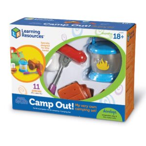 Learning Resources New Sprouts Camp Out! My Very Own Camping Set - 11 Pieces, Ages 18+ months Toddler Camping Toys, Outdoor Toys, Camp Out Play Set for Kids, Camping for Preschoolers