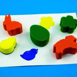 Sponge Painting Stamper Shapes - Easter Theme - Pack of 5 Shapes - Children's Arts and Crafts