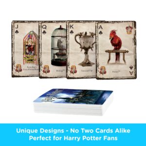 AQUARIUS Harry Potter Playing Cards - HP Themed Deck of Cards for Your Favorite Card Games - Officially Licensed Harry Potter Merchandise & Collectibles