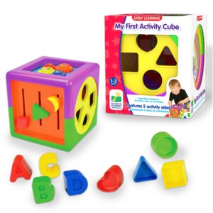 the learning journey early learning - my first activity cube - baby & toddler toys & gifts for boys & girls ages 12 months and up - award winning toy, multi (160398)